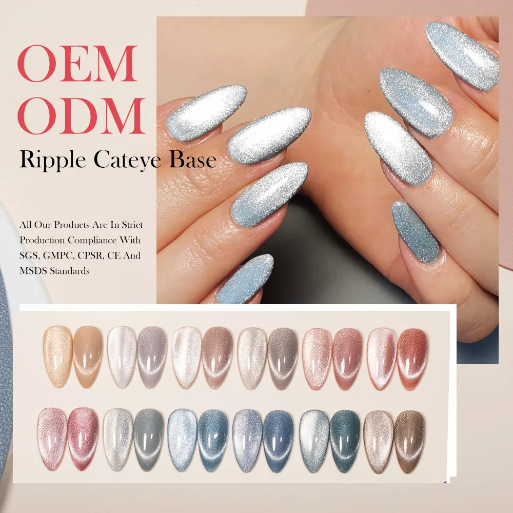 New Arrival Ripple Cat Eye Base Gel OEM/ODM Rubber Base Gel - Caixuan