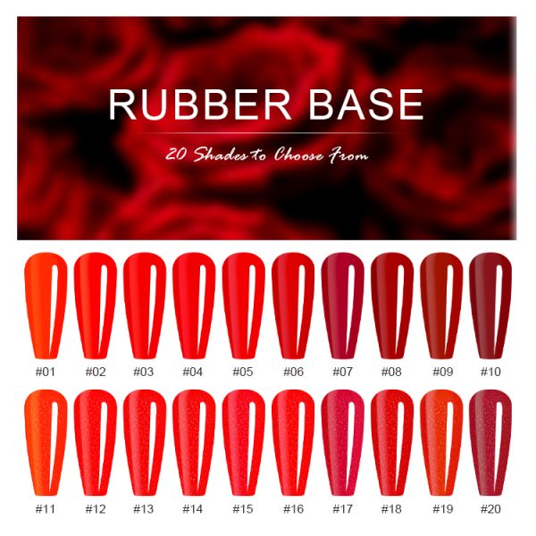 Classical red rubber base gel - Caixuan