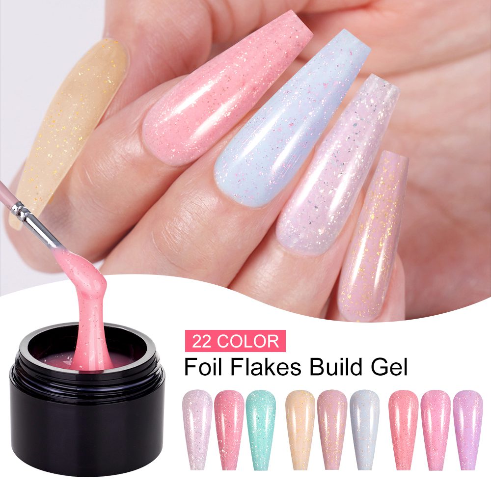 foil flake builder gel - Caixuan