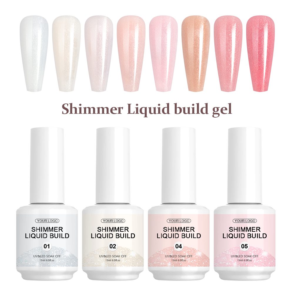 shimmer liquid builder gel - Caixuan